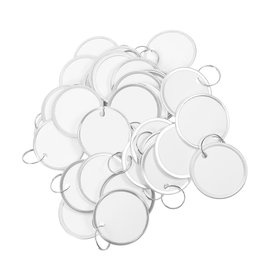 Raindrops 200pcs Key Tags Metal Rings Round Labels for Car Keychain ...