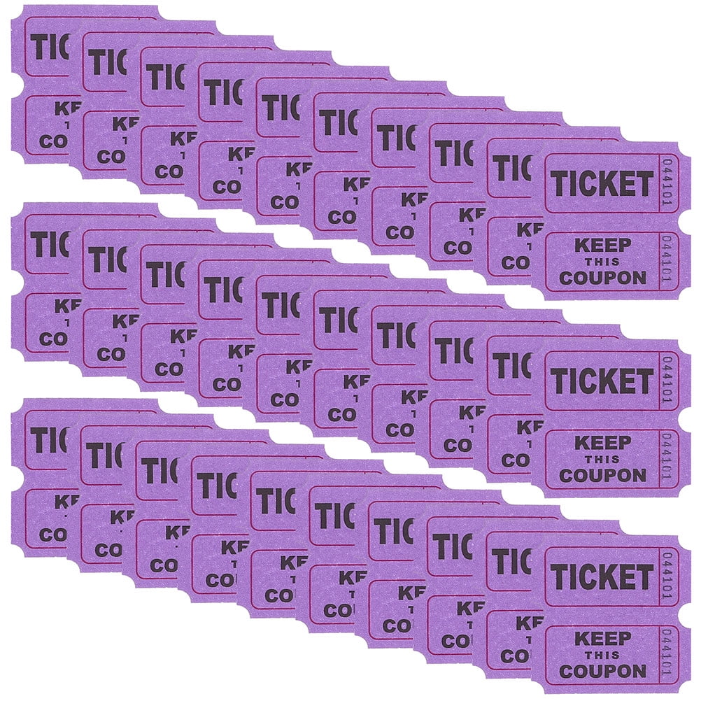 Raindrops 200pcs Paper Game Tickets Raffle Tickets Party Game Accessory ...