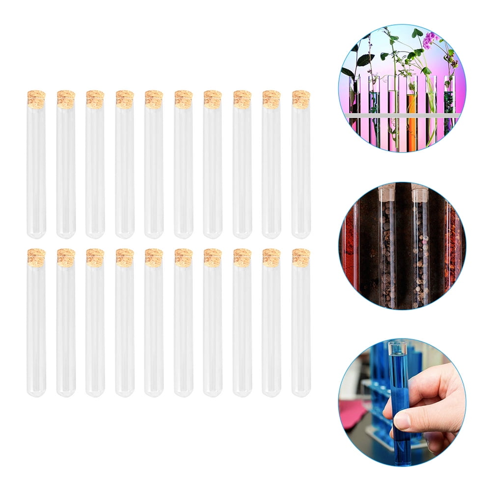 Raindrops Clear Test Tube Glass Test Tubes Transparent 20Pcs for Home ...