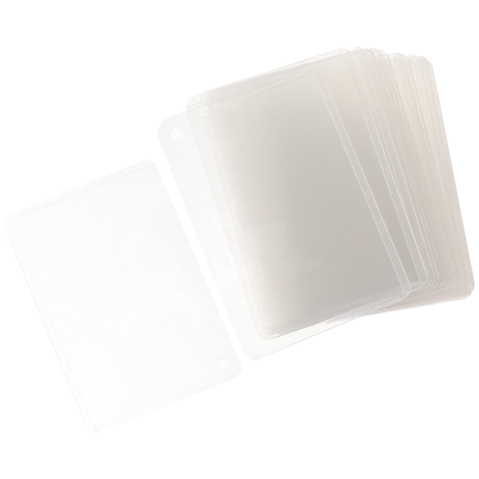 Raindrops Rectangular Card Sleeves Transparent 20Pcs 4.05x2.75x0.04in ...