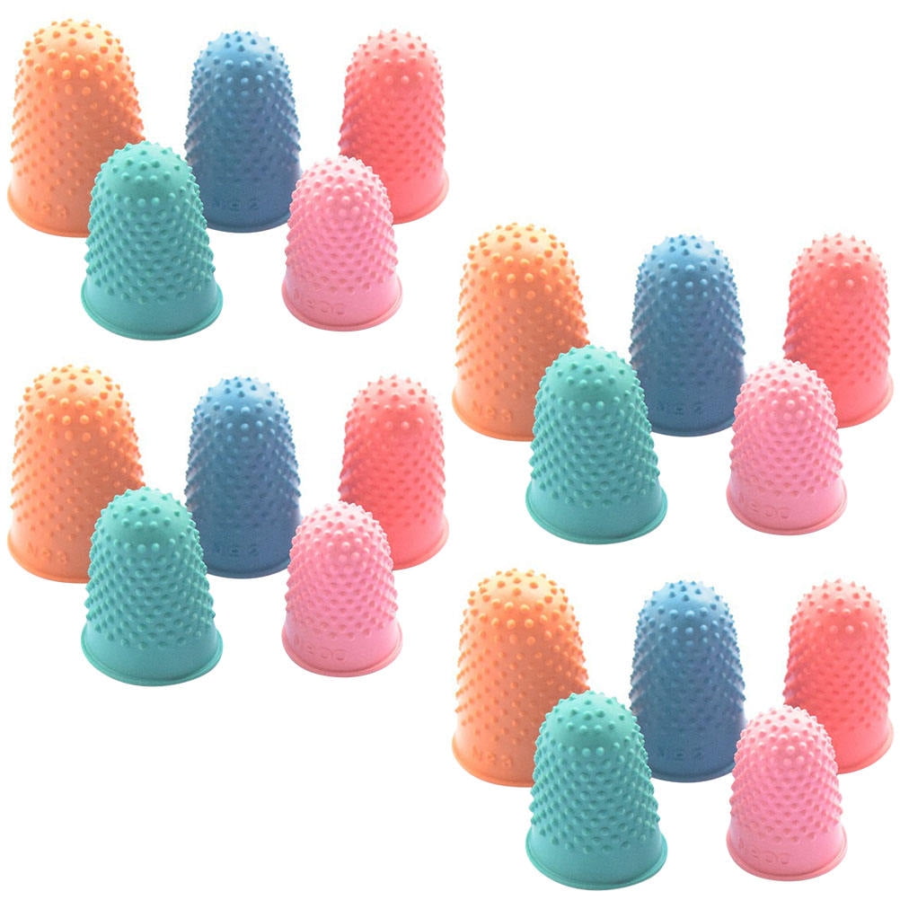 Raindrops 20Pcs Red Rubber Finger Sleeves for Finger Protection in ...