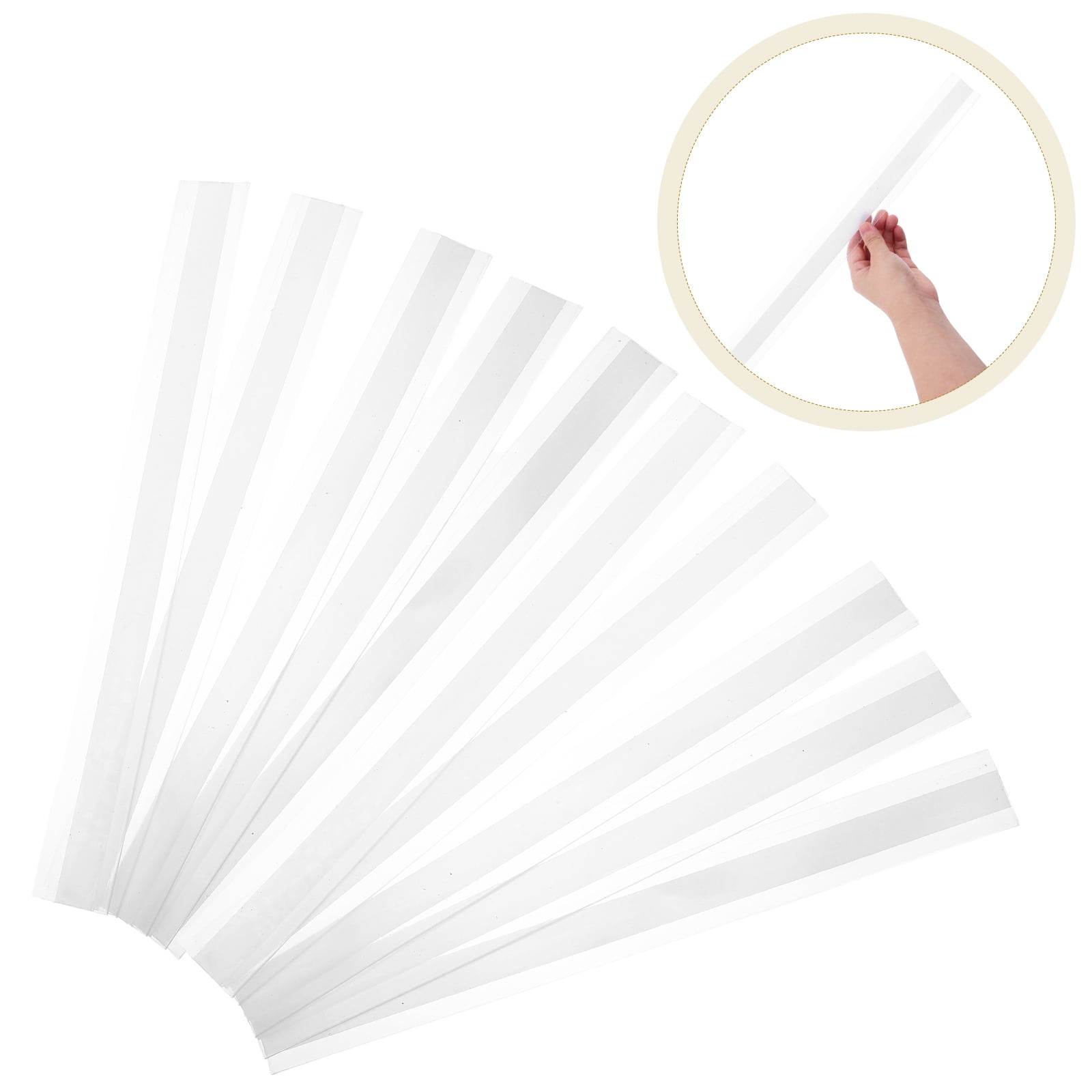 Raindrops 20Pcs Transparent Plastic Shelf Label Holders Self Adhesive ...