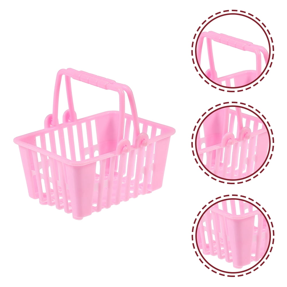 Raindrops 20Set Toy Shopping Baskets Pink Plastic for Girls Realistic ...