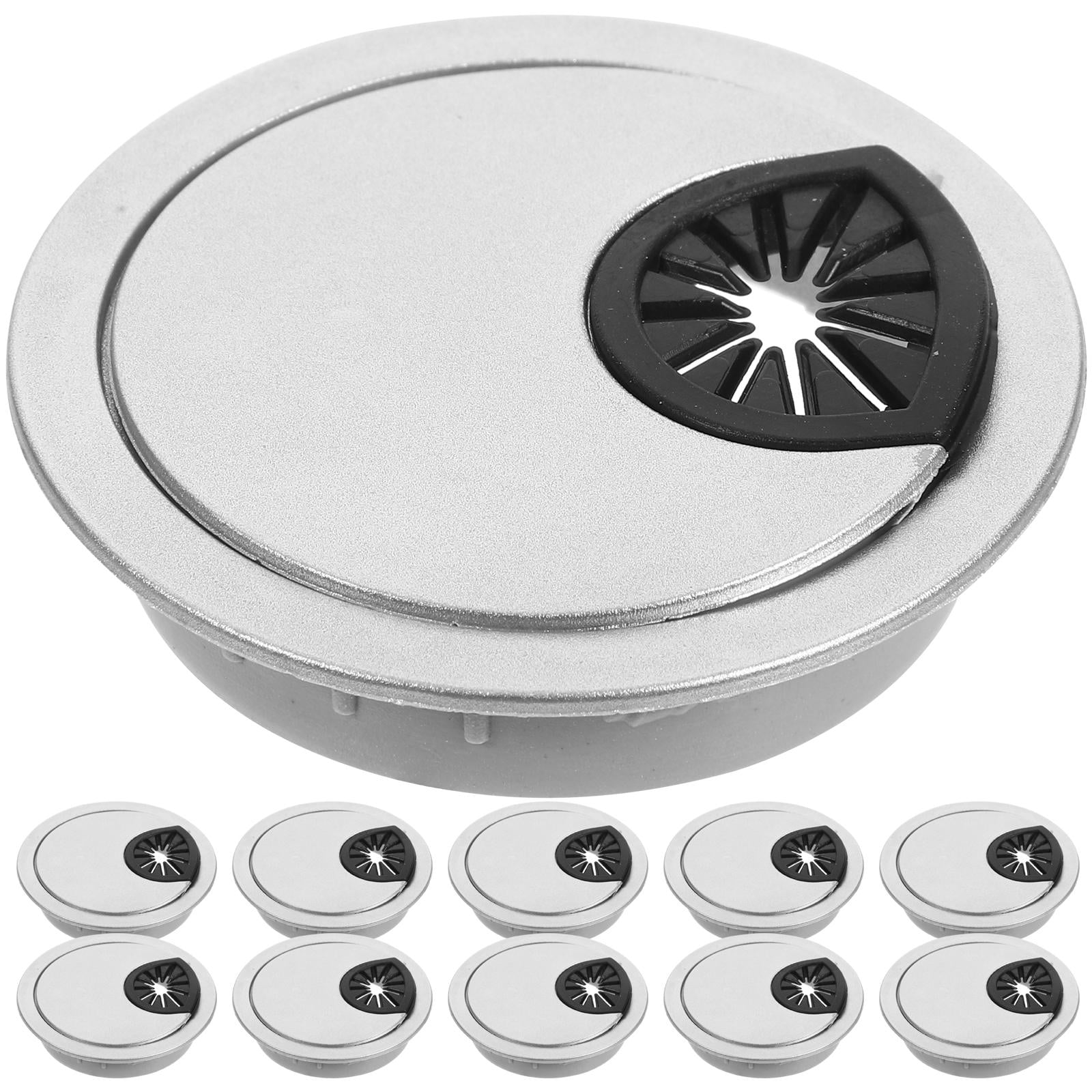 Raindrops 20pcs Desktop Wire Hole Cover Round Cable Hole Plugs Plastic ...
