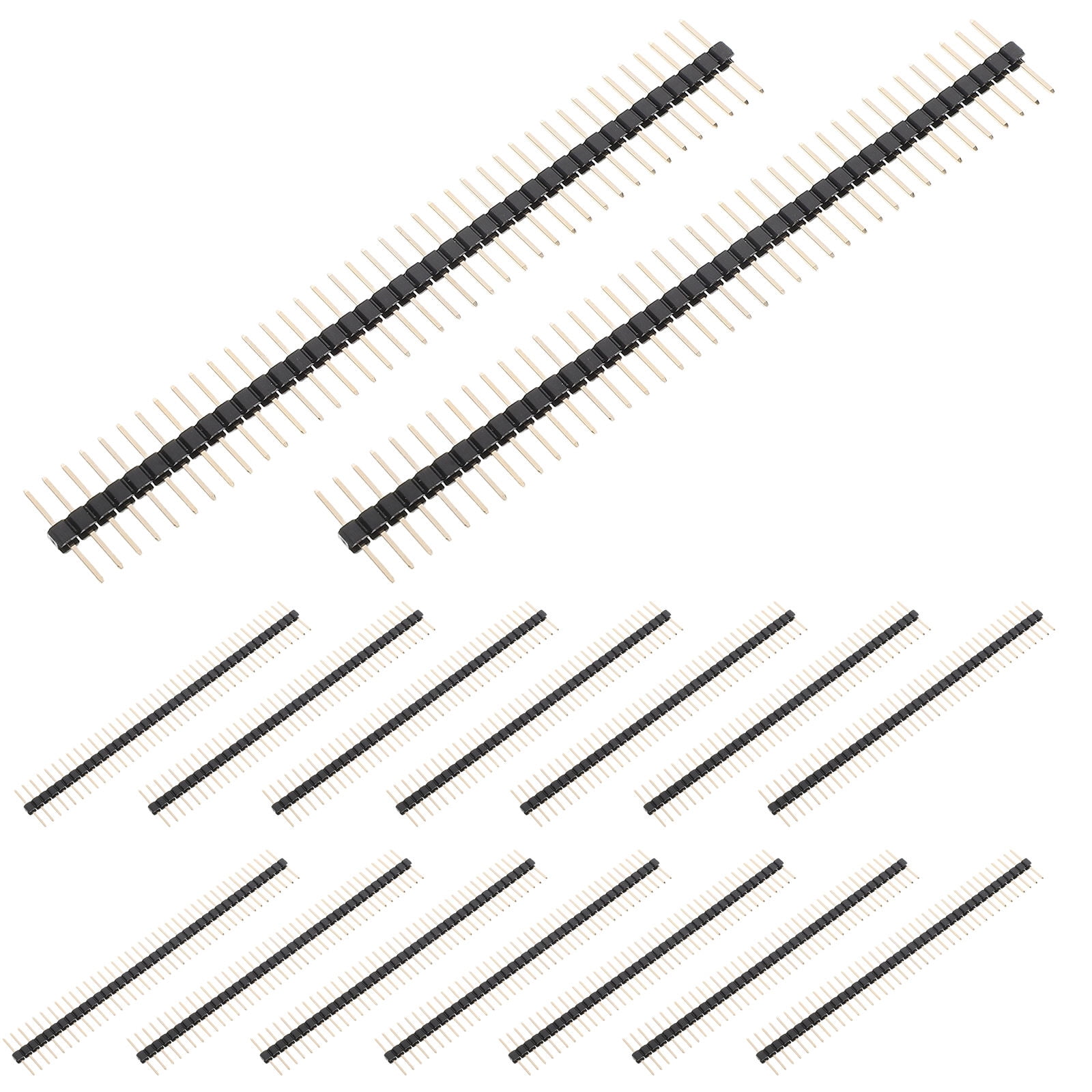 Raindrops 20pcs Female Header Pin 40 Pin Header Strip Long Pins 40 Pin Breakaway Headers Female ...