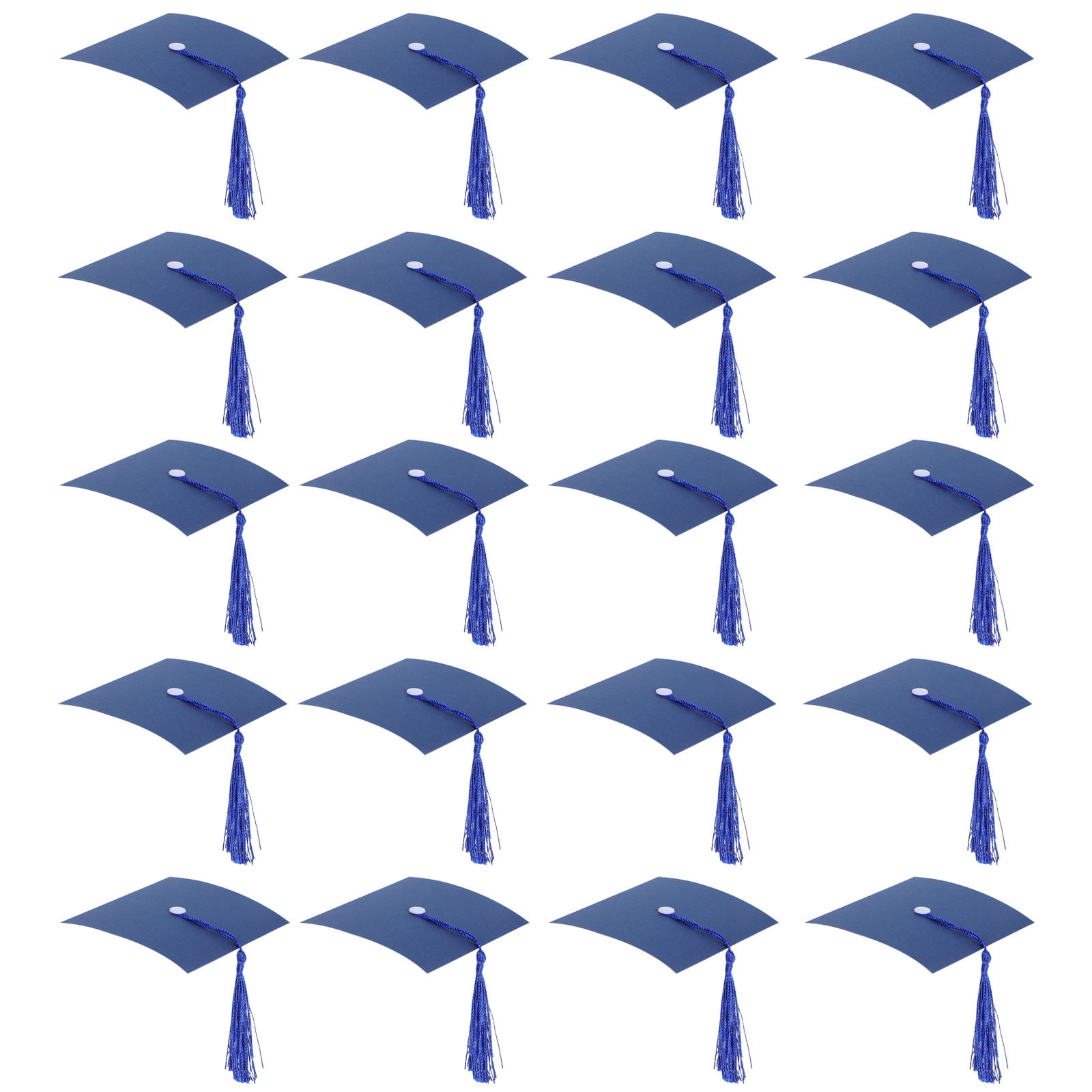 Raindrops 20pcs Mini Graduation Cap Cake Toppers Party Accessories for ...