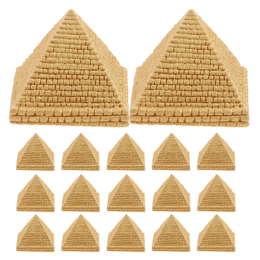 Raindrops 20pcs Mini Resin Pyramid Sculpture Egypt Tourist Souvenir DIY ...