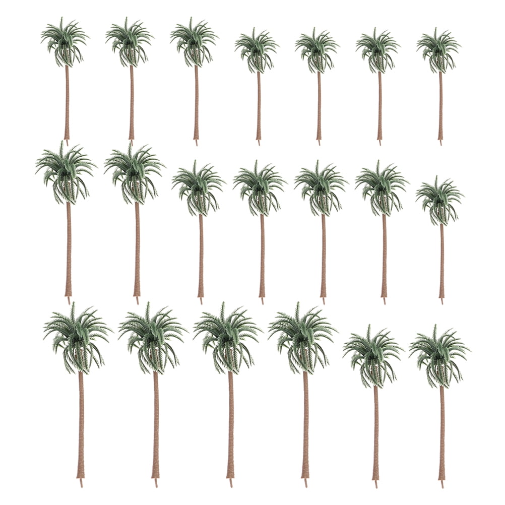 Raindrops 20pcs Mini Tree Simulated Palm Tree Miniatures Sand Table ...