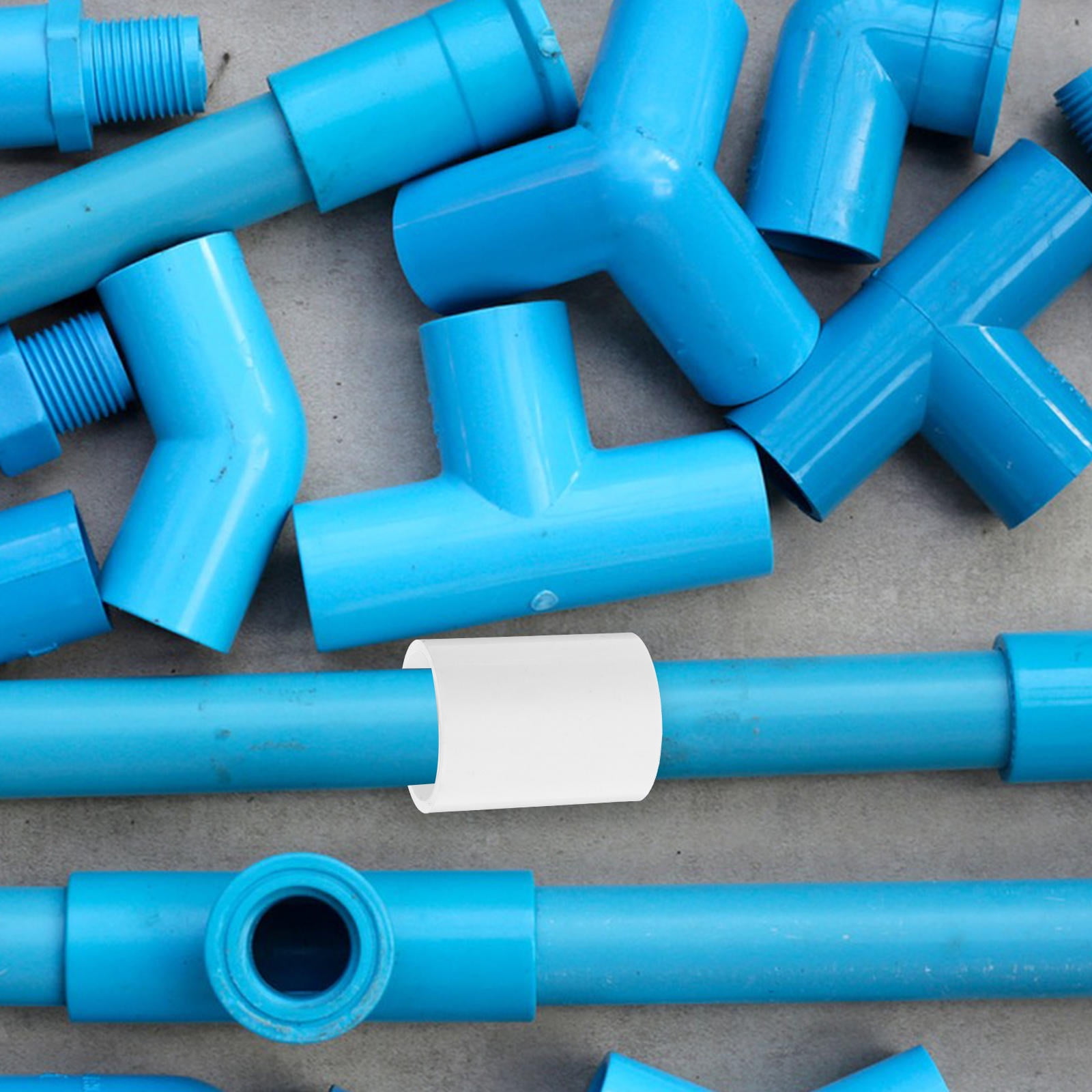 Raindrops 20pcs PVC Couplings Adapter Multi-Purpose Plumbing Fittings for Creative PVC Projects ...