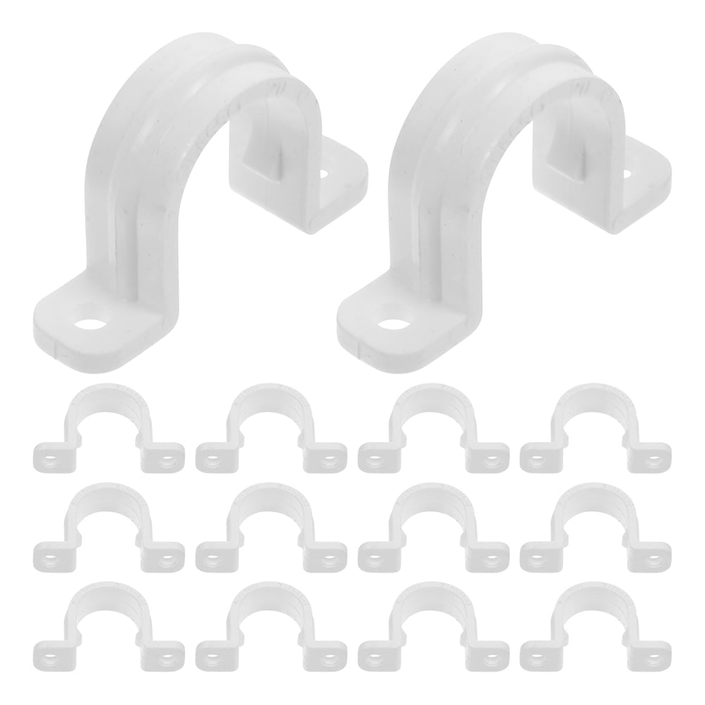 Raindrops 20pcs Pipe Clamps Plastic U Brackets Heavy Duty Tube Strap ...