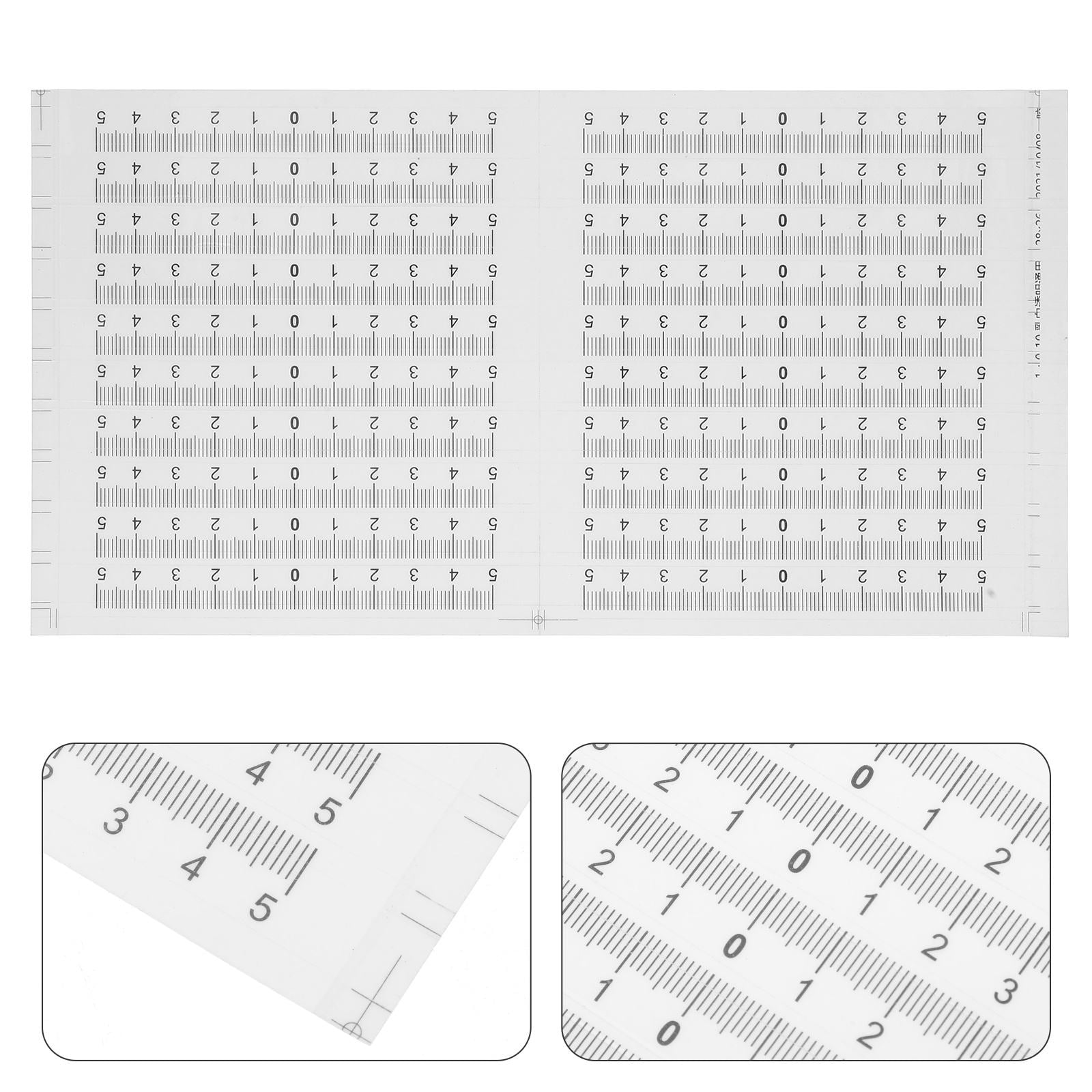 Raindrops 20pcs Scale Ruler Stickers Tape Measure Sticker Adhesive ...