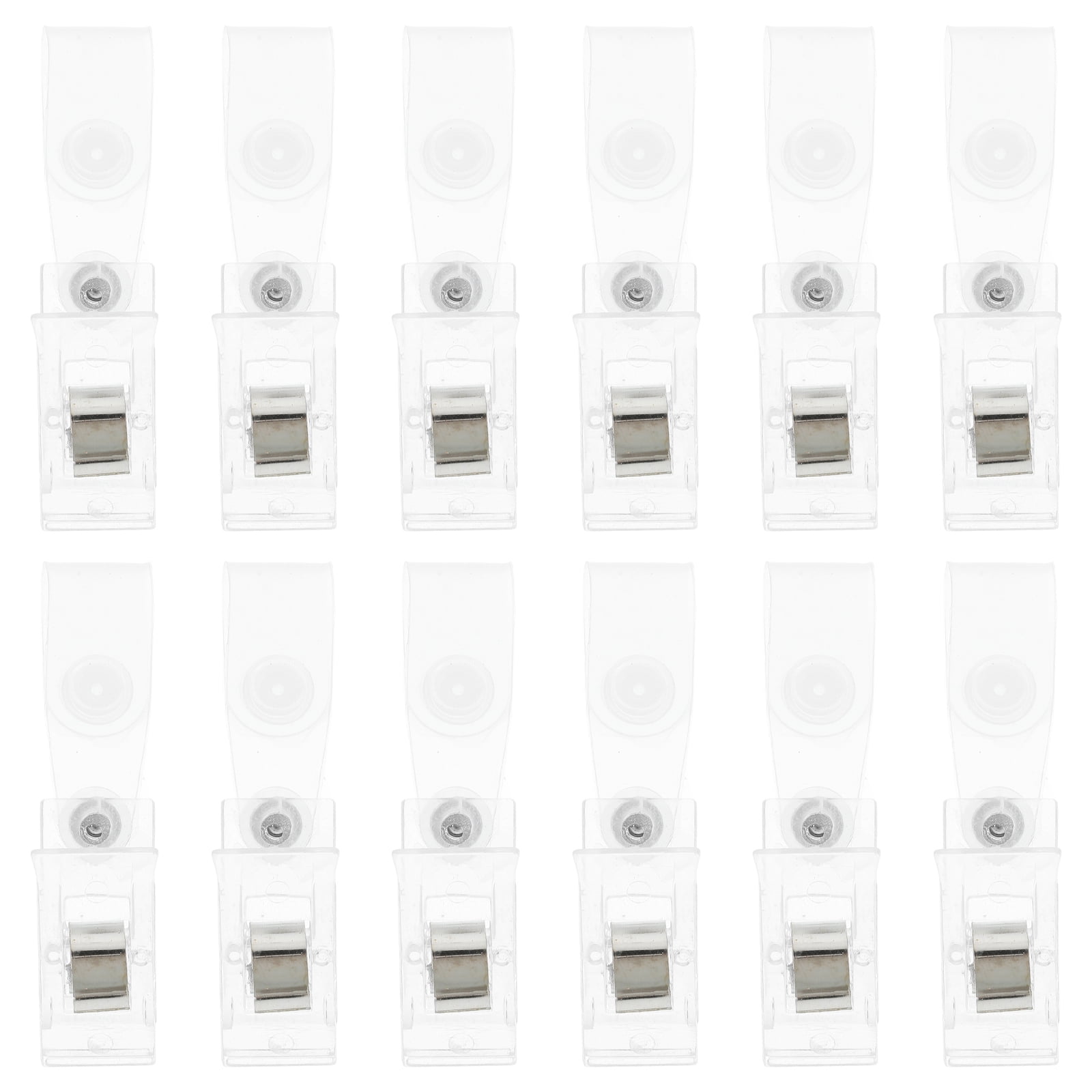 Raindrops 20pcs Small Badge Holders with Clear Straps, Plastic Name ...