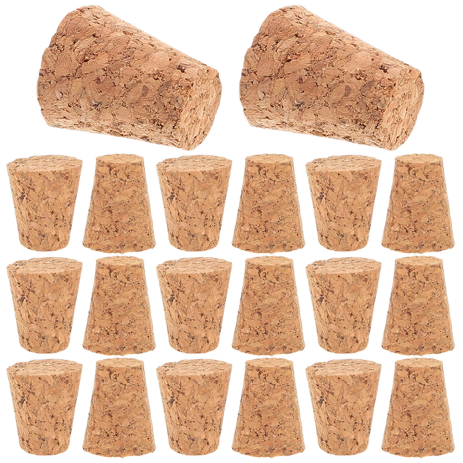 Raindrops 20pcs Wooden Wine Corks Tapered Bottle Stoppers Soft Wood ...