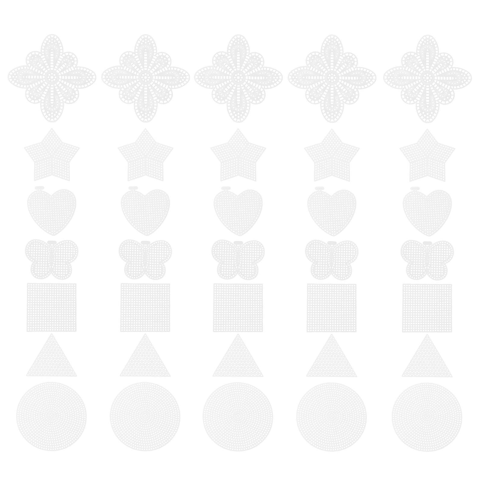 Raindrops 210 Sheets DIY Cross Stitch Sheet Plastic Mesh Sheet ...