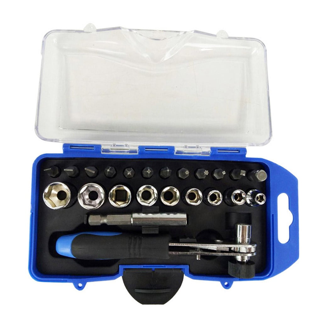 Raindrops 23 Pcs Emergency Repair Tool Batch Screwdriver Sleeve Wrench ...