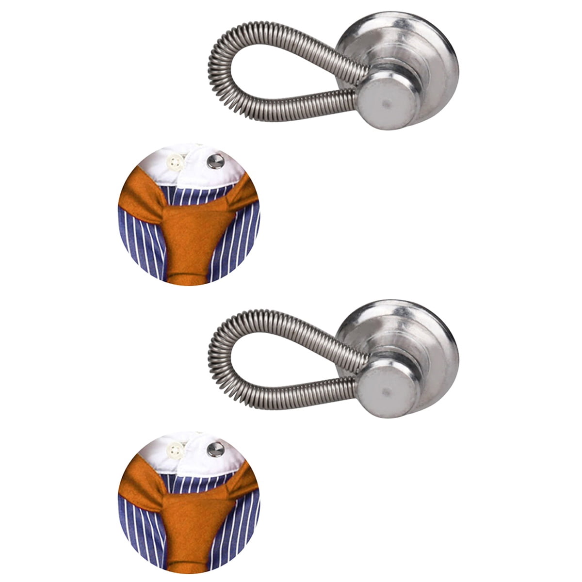 Raindrops 24 PCS 10 mm/ 0.39 Inch Metal Collar Extenders Button ...
