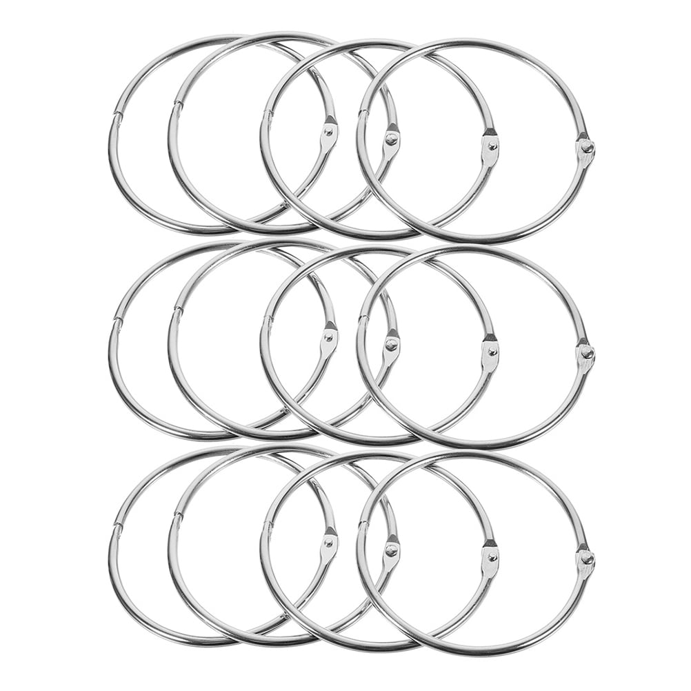 Raindrops 24 Pcs Binder Binding Ring Key Chains Bulk Weldable Double ...