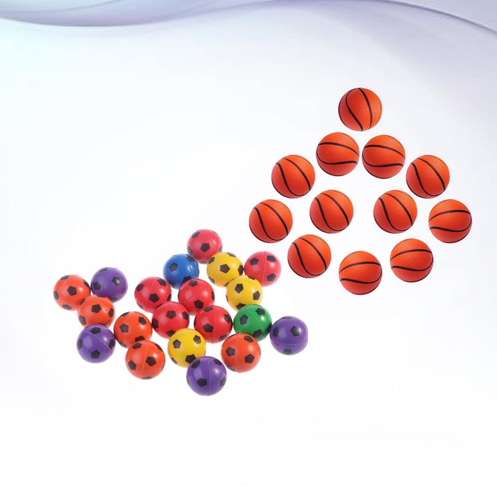Raindrops 24 Pcs Bouncing Balls For Kids Rubber Jumping Ball Assorted Color Entertainment ...