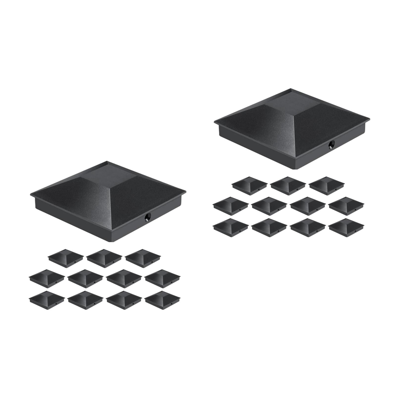Raindrops 24 Pcs Post Caps Plastic Fence Toppers Fence Poles Caps Cover ...