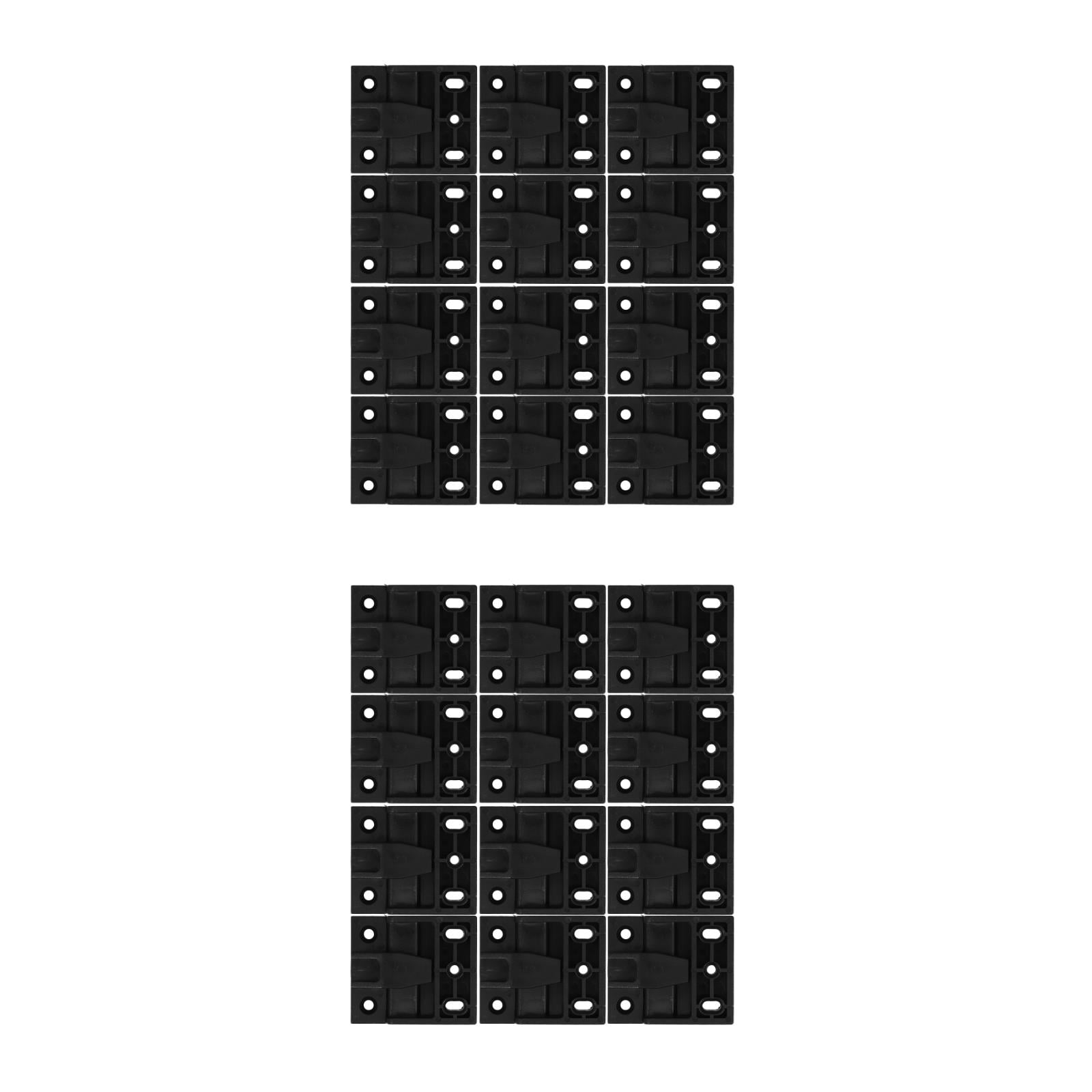 Raindrops 24 Sets Plastic Fitting Furniture Panel Joints Bracket Push ...