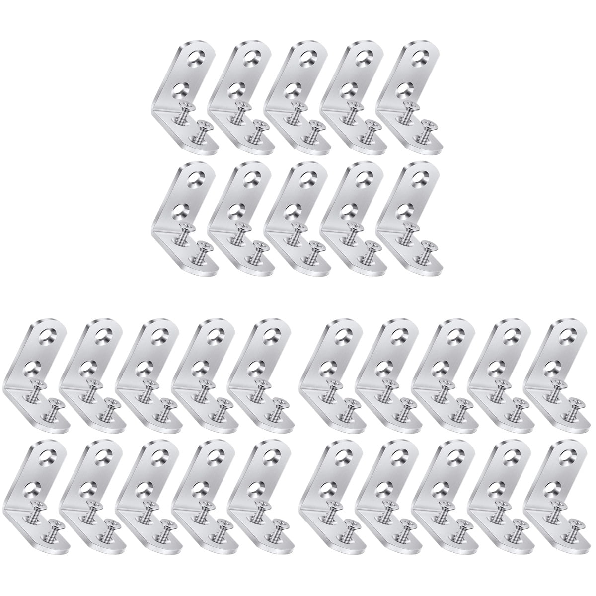 Raindrops 24 pcs Corner Brace L Type Brackets Right Angle Brackets for ...