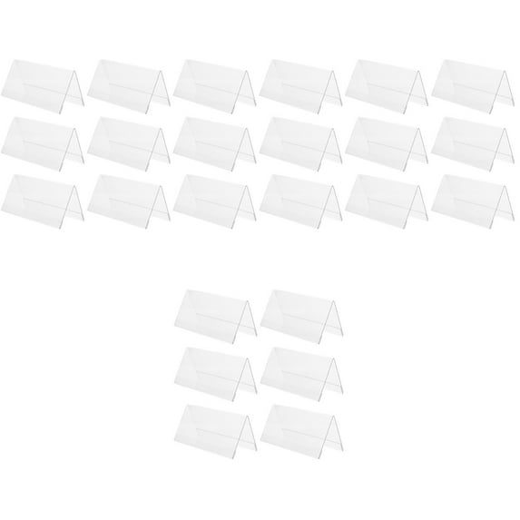 Raindrops 24 pcs Desktop Name Plate Signs Sturdy Acrylic Card Stands ...