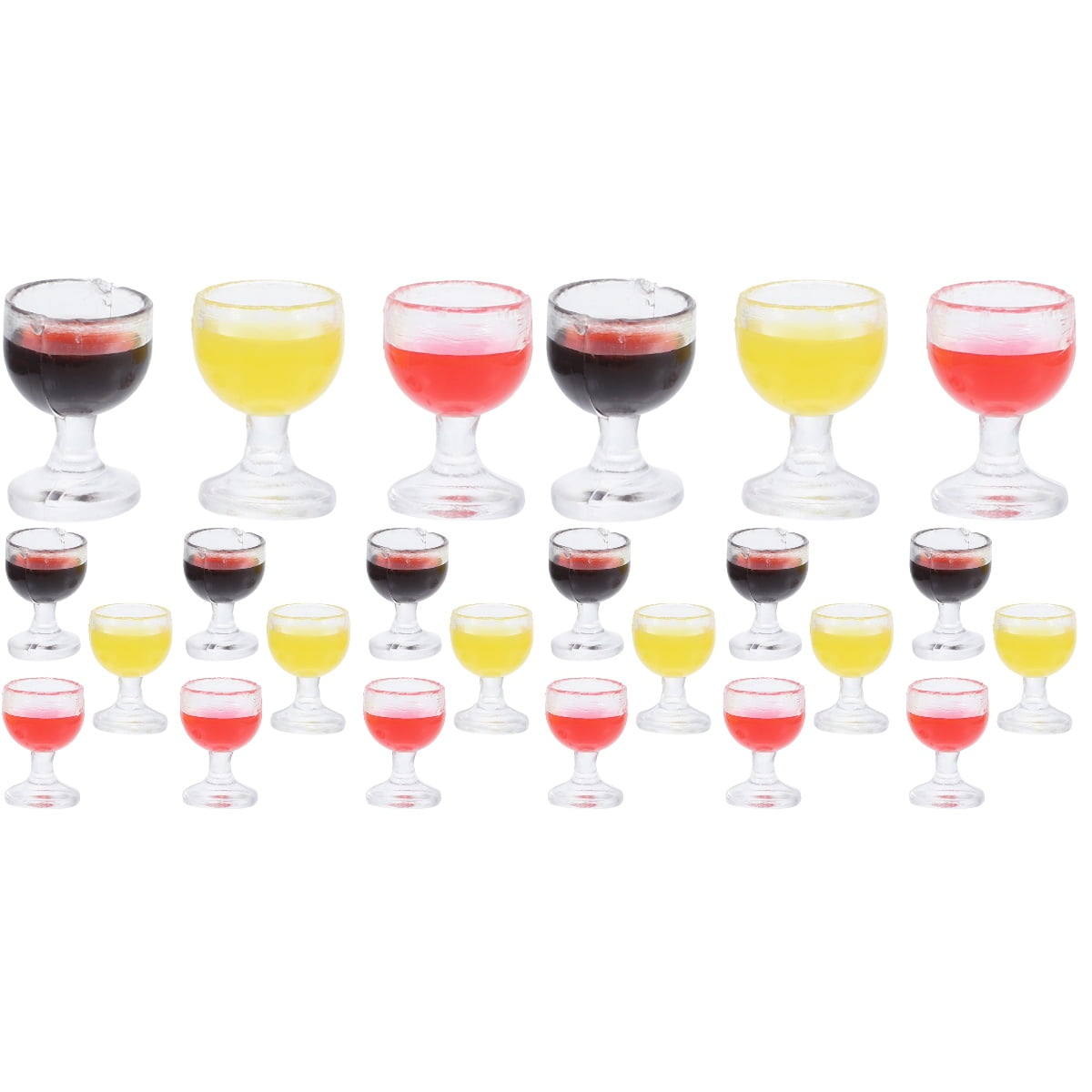 Raindrops 24 pcs Doll House Mini Wine Cups Kids Wine Cups Toys ...