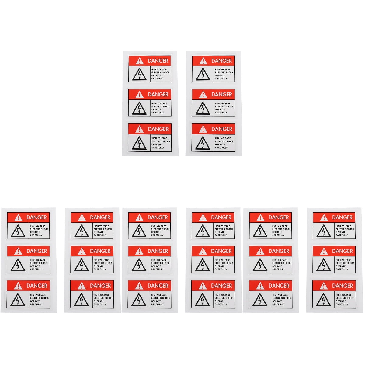 Raindrops pcs Equipment Warning Sticker Electric Shocks Sticker ...