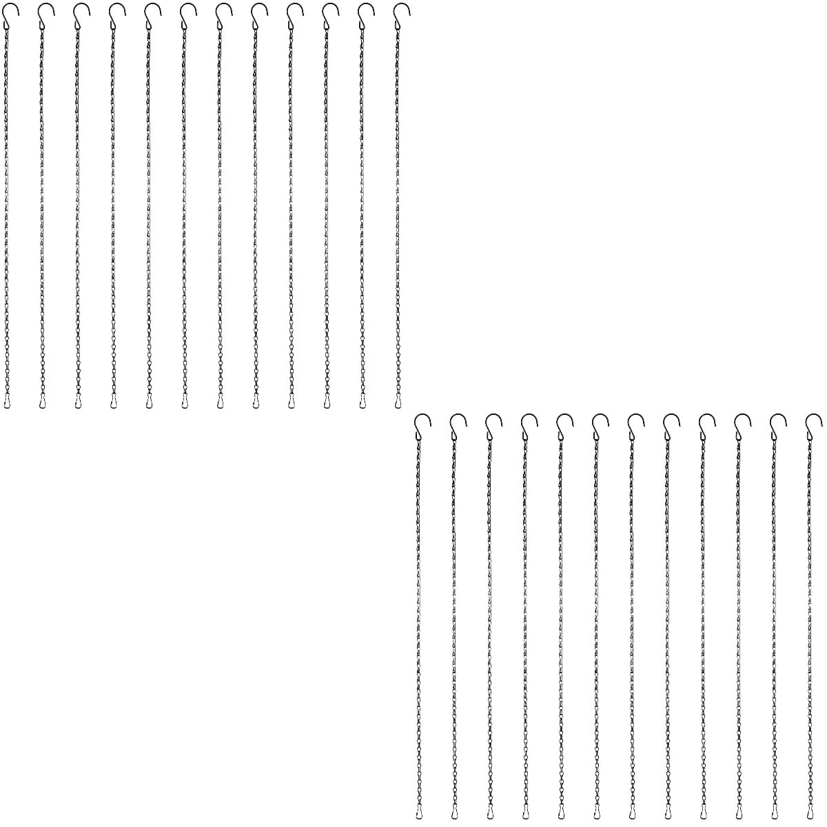 Raindrops 24 pcs Hanging Basket Chains Heavy Duty Flowerpot Chain ...