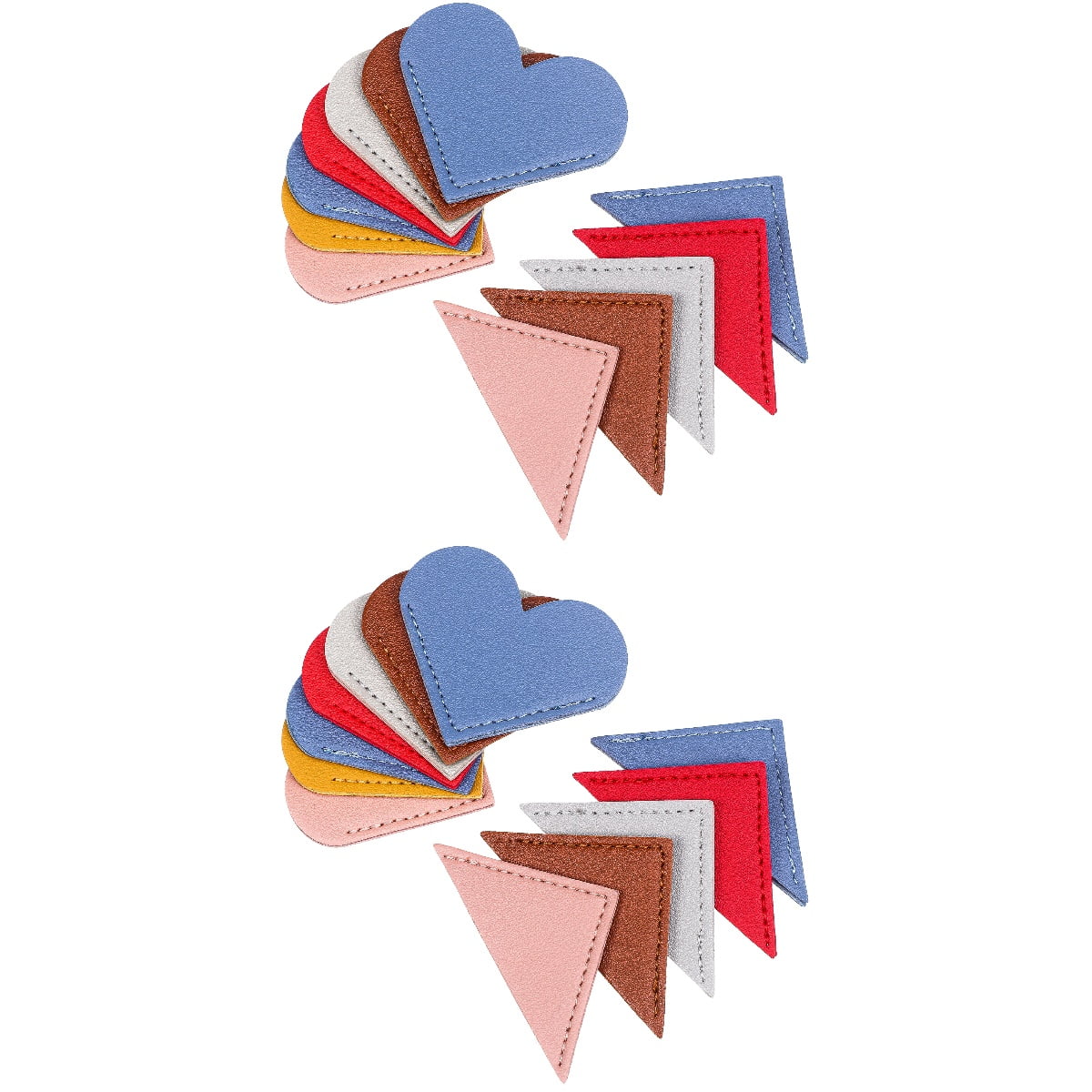 Raindrops 24 pcs Heart Bookmarks Page Corner Book Marks Triangle ...