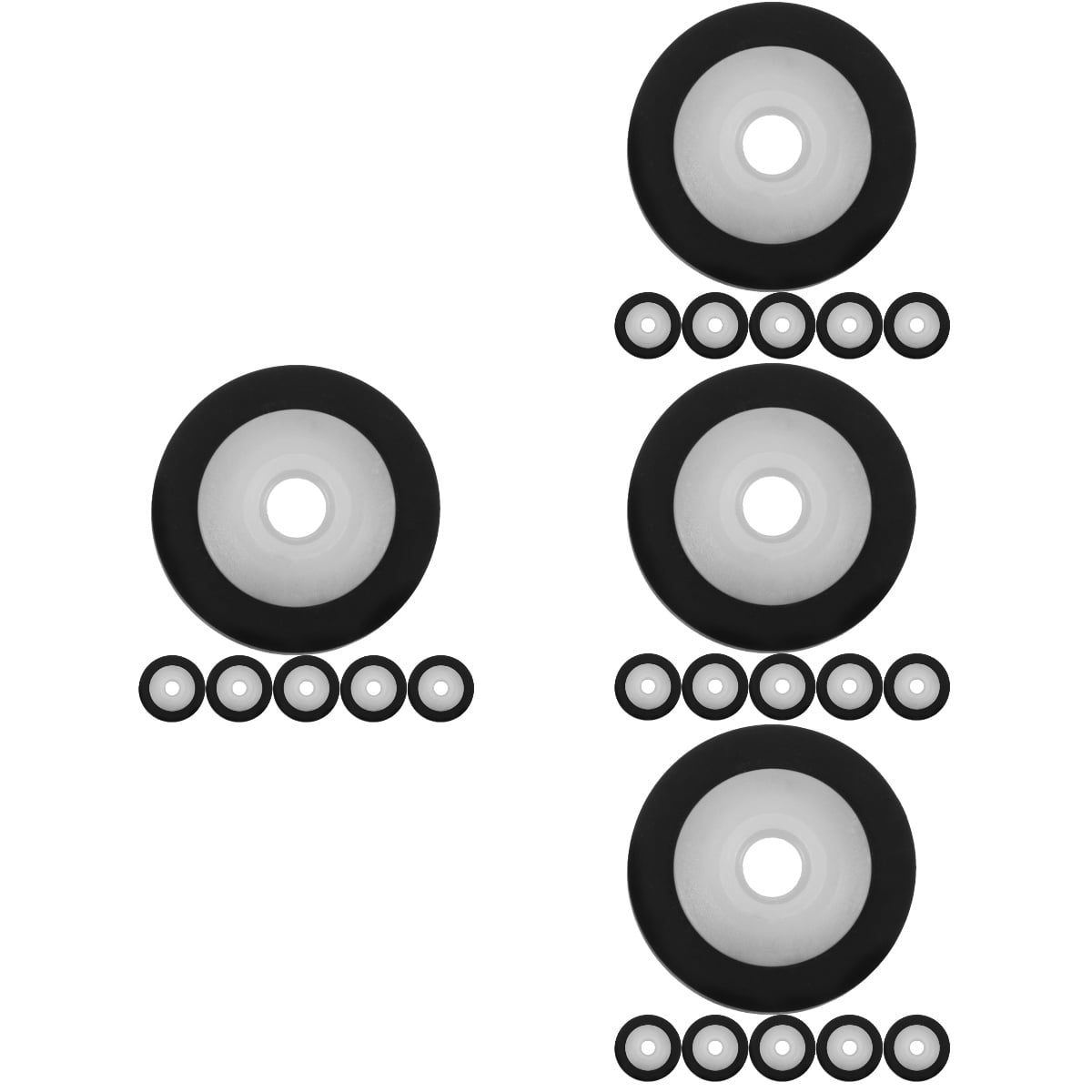 Raindrops 24 pcs Professional Bearing Roller Guide Pulley Bearing Wheel ...