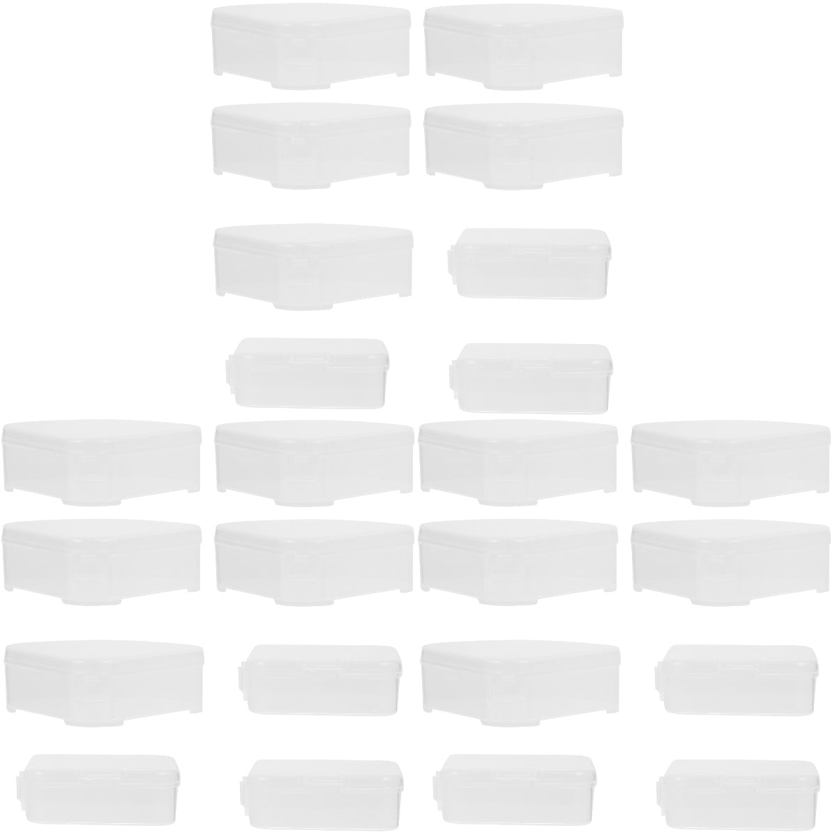 Raindrops pcs Small Plastic Powder Puff Boxes Triangular Powder Puff ...