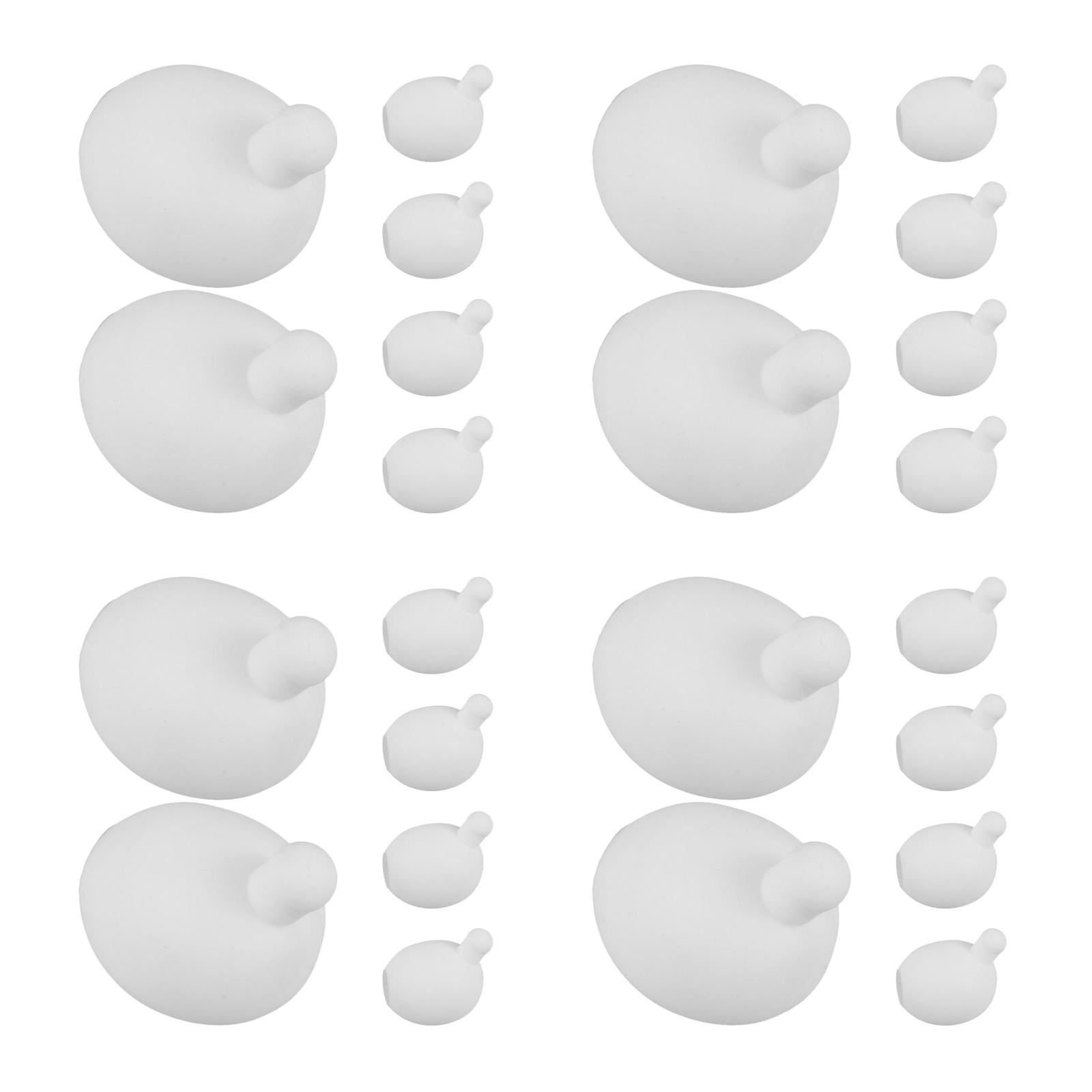 Raindrops 24 pcs Squeeze Stress Balls Mini White Silicone Stress Balls ...