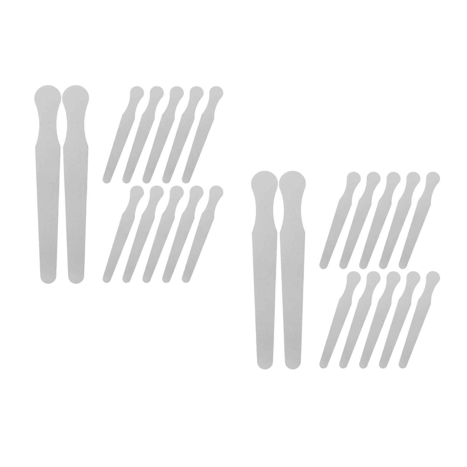 Raindrops 24 pcs Stainless Steel Oral Muscle Stirring Tongue Press ...