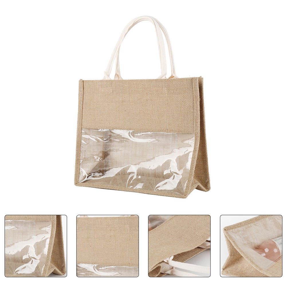 Raindrops 24Pack Waterproof Linen Tote Bag Rectangular Design For ...