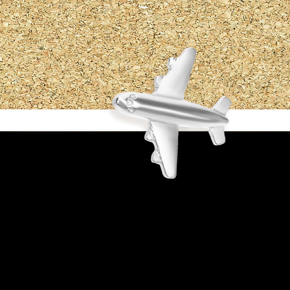 Raindrops 24Pcs Metal Airplane Shaped Push Pin Decorative Thumbtacks ...