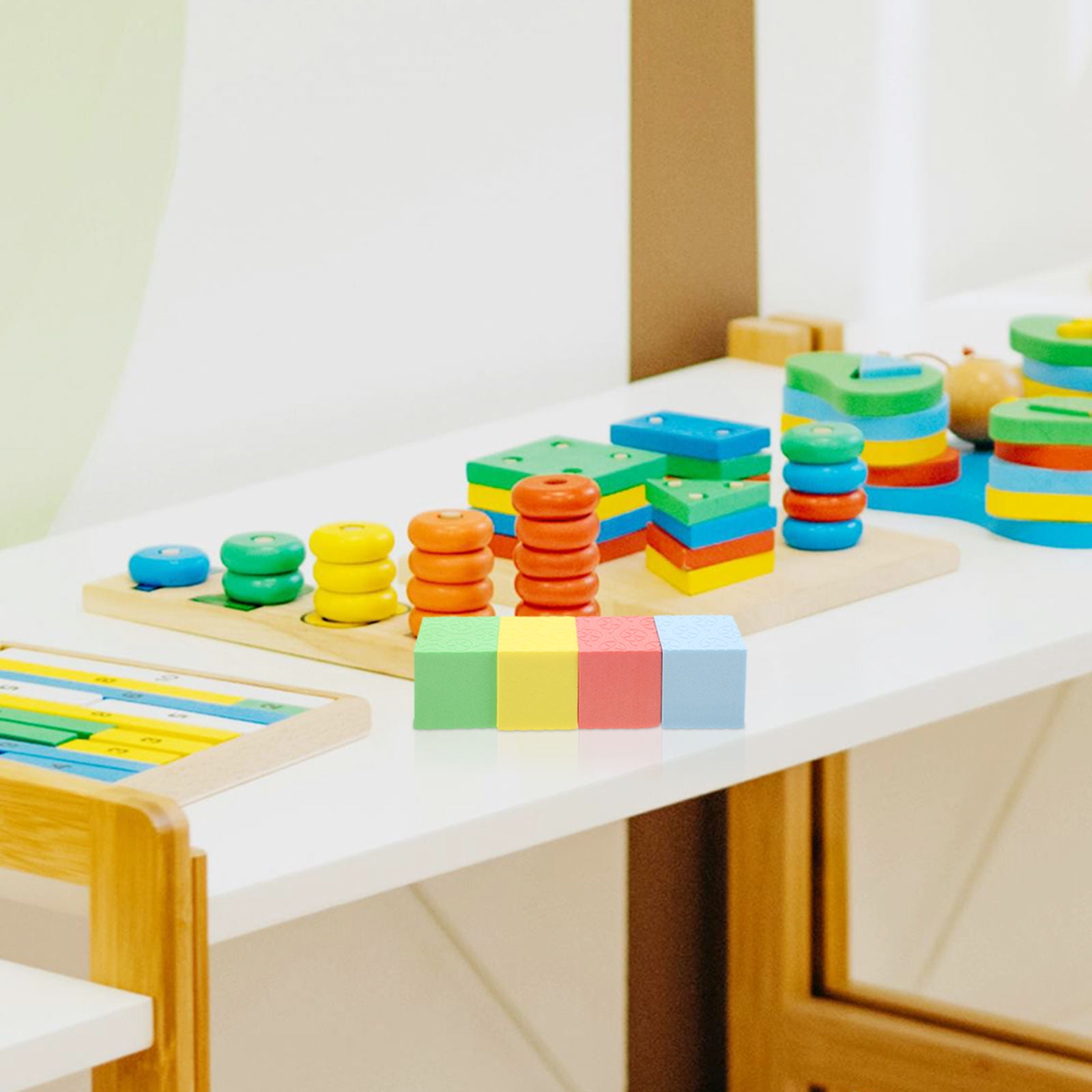 Raindrops 24pcs Foam Block Counting Cubes For Kids Math 1.38 Inch ...