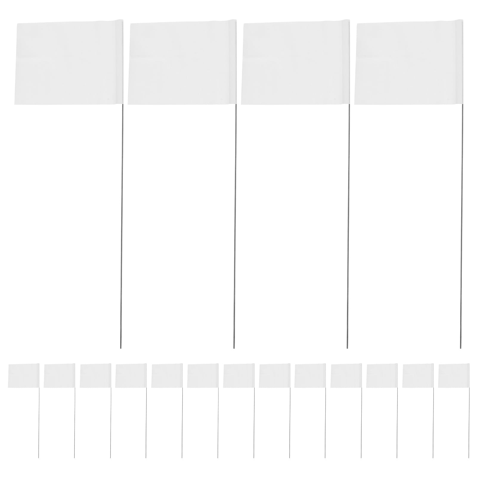 Raindrops 24pcs PVC Marking Flags with 15 inch Stainless Steel Stakes ...