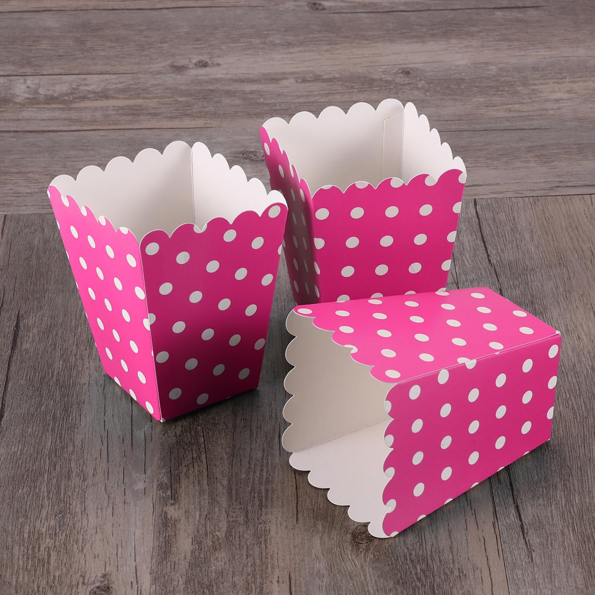 Raindrops 24pcs Rosy Dot Design Popcorn Boxes for Popcorn Storage ...