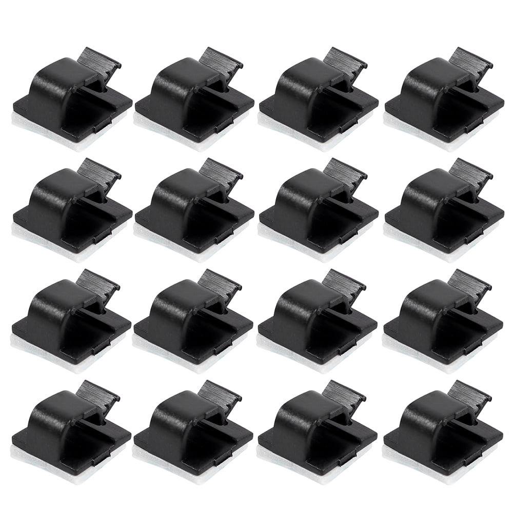 Raindrops 25 Pcs Wire Square Wiring Buckle Room Cable Organizer Office ...