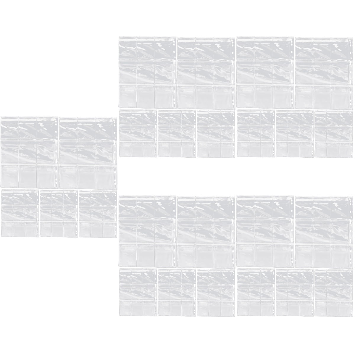 Raindrops 25 pcs Coin Collection Sheets 9 Hole Coin Collection Storage ...