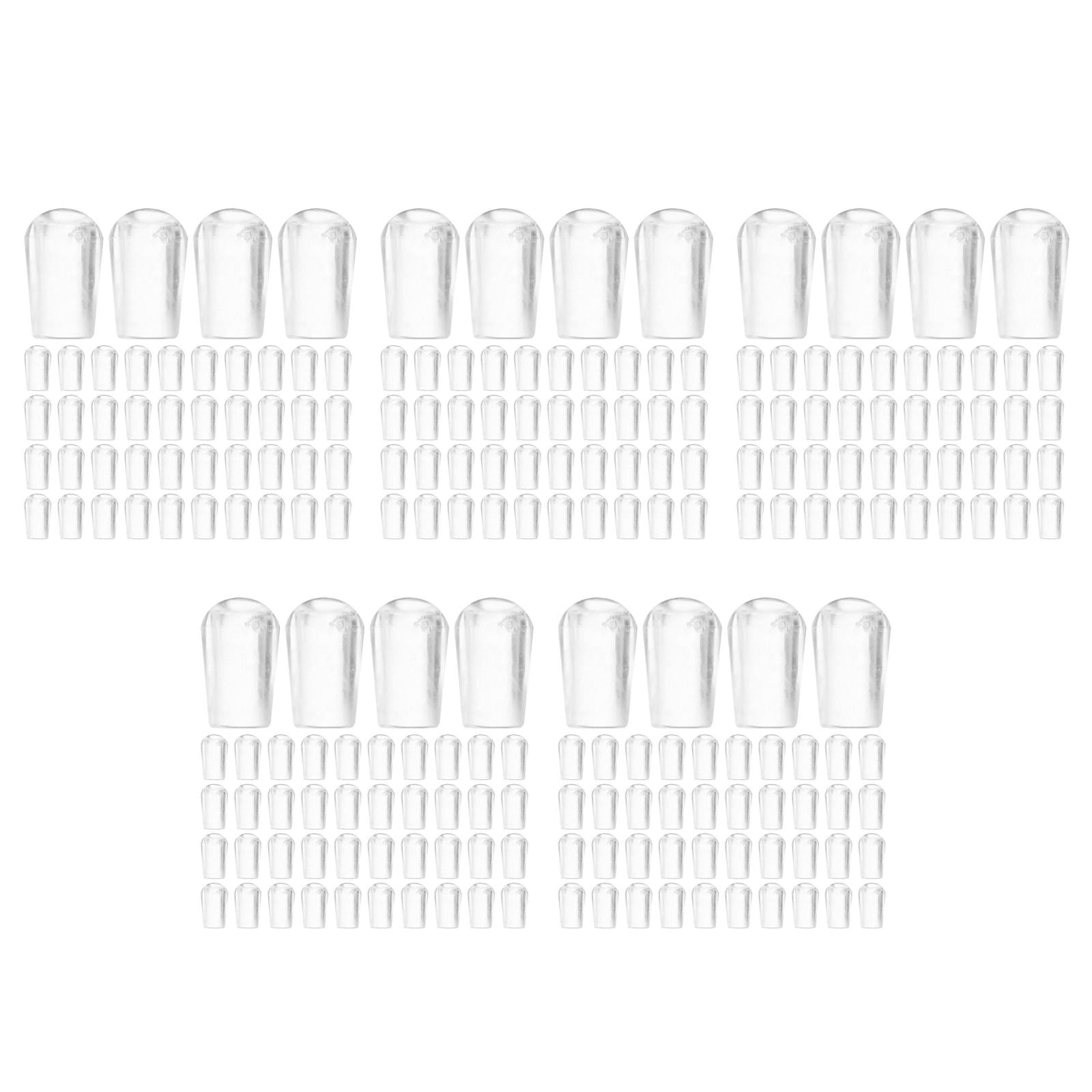 Raindrops 250 pcs PVC Rubber End Caps for Wire Hangers Metal Tubing Tip ...