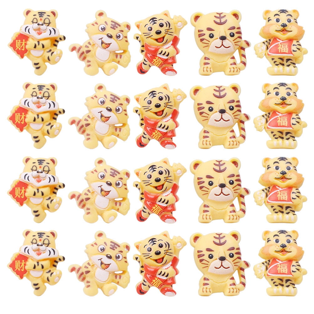 Raindrops 25Pack Resin Decors for Home and Party Decorations in Tiger ...