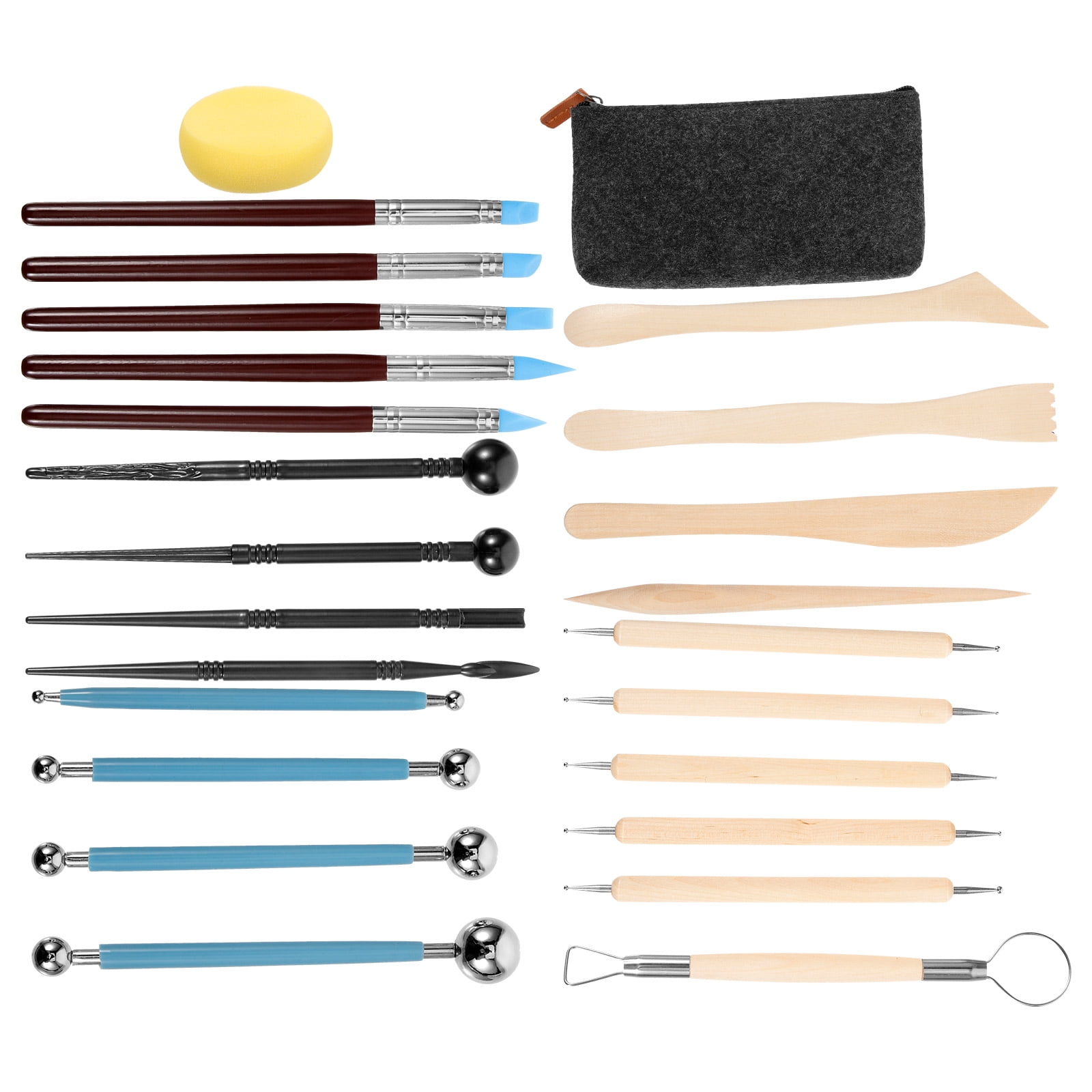 Raindrops 25Pcs Assorted Color Polymer Clay Scrapers Pottery Sculpting ...