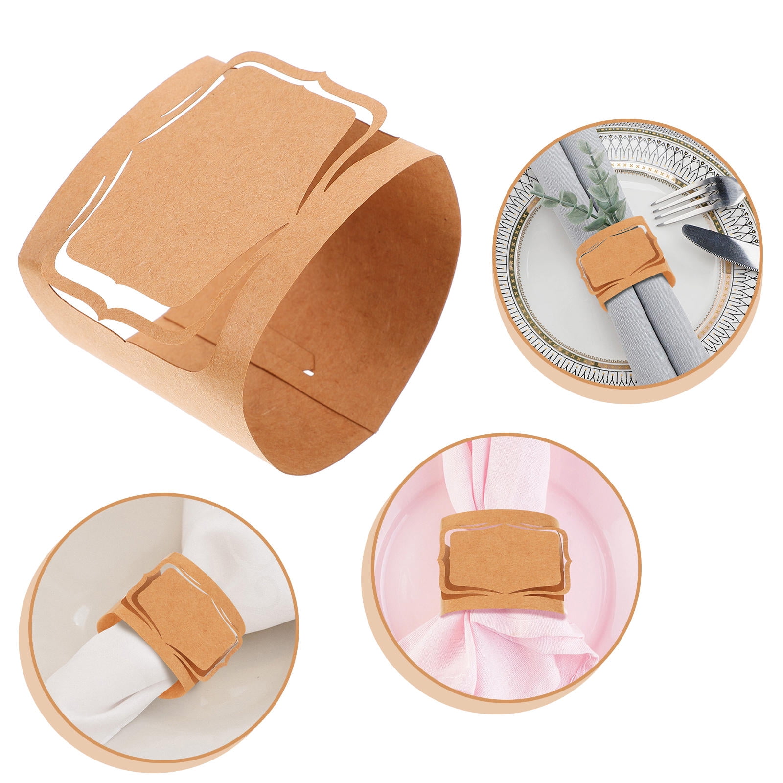 Raindrops 25pcs Party Napkin Ring Decorative Paper Napkin Wrap Wedding ...