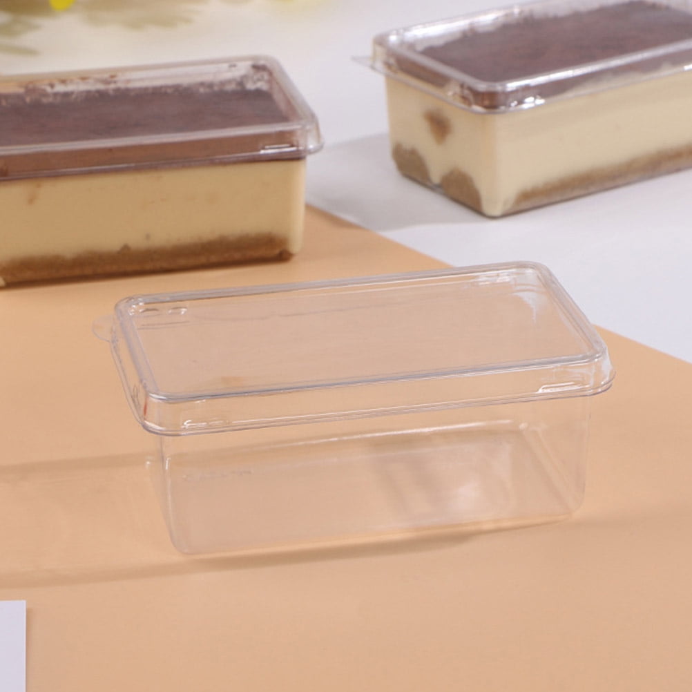 Raindrops 25pcs Transparent Cake Boxes With Lids Clear Bakery ...