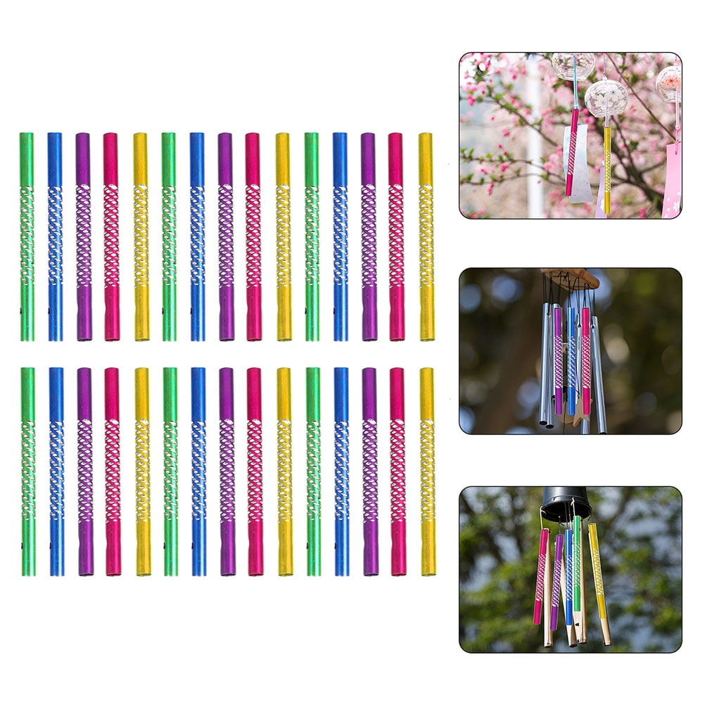 Raindrops 25pcs Wind Chime Tube Wind Bell Empty Tubes Wind Chime Making ...