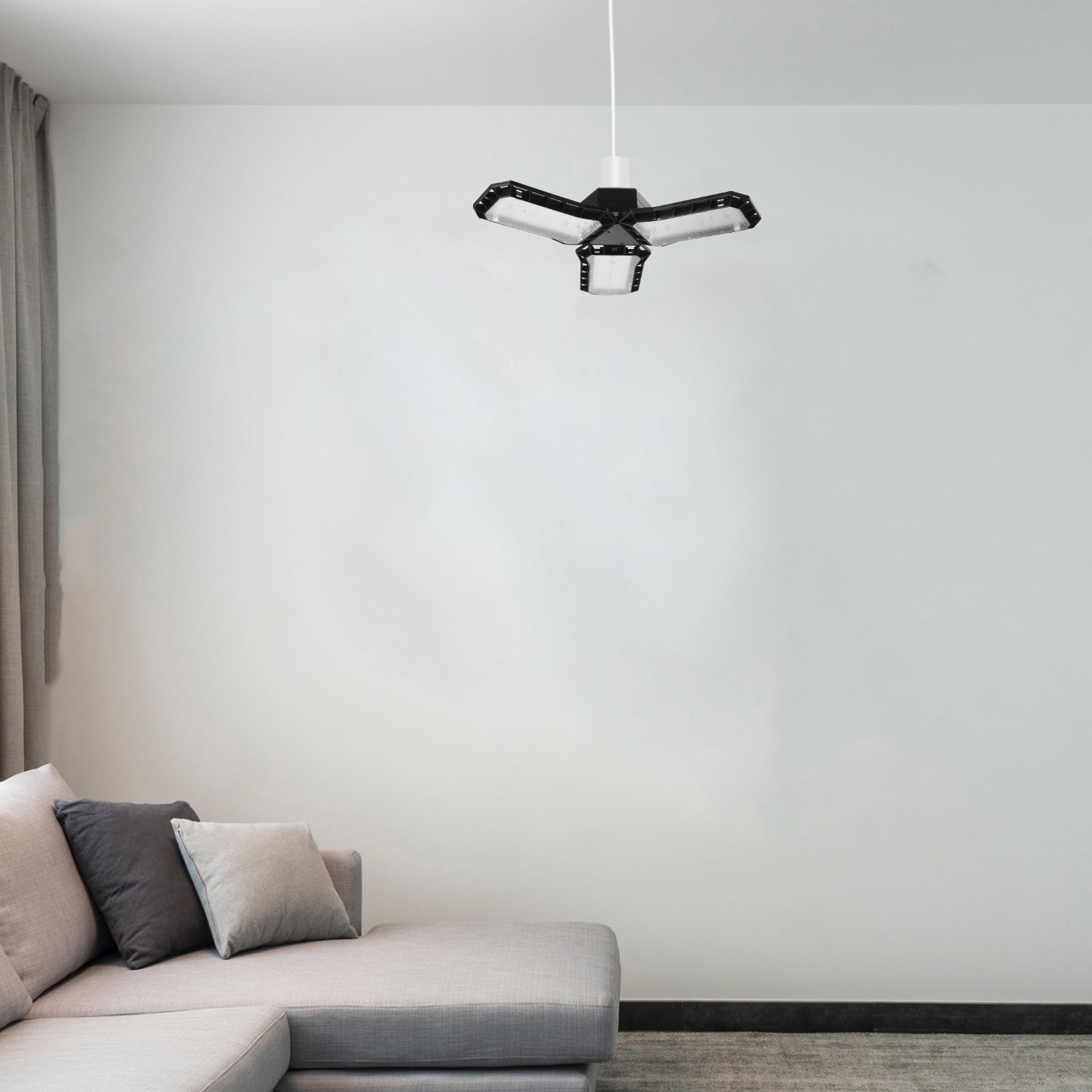 Raindrops 28Pcs Led Light Fixture White Finish Triangular Panels for ...