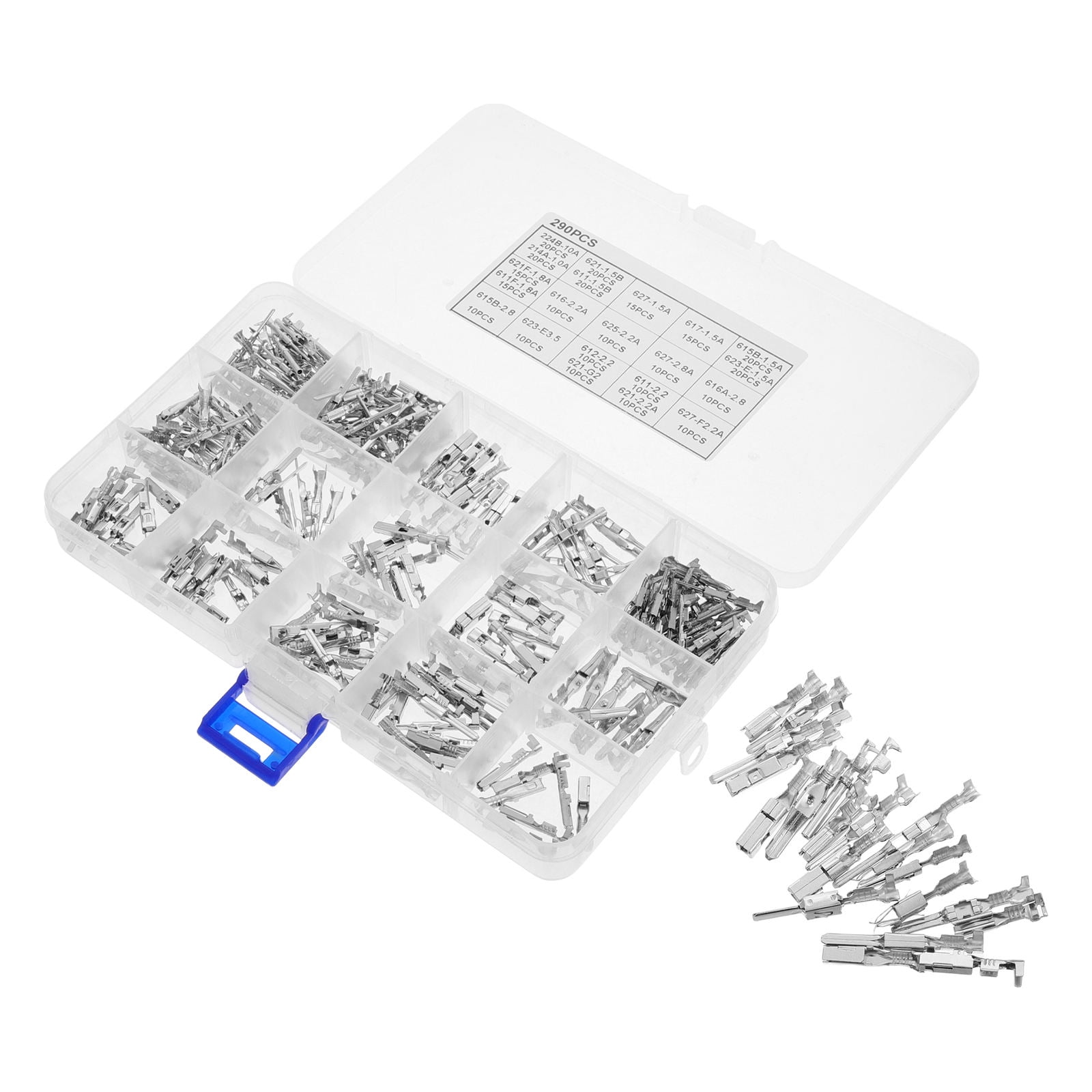 Raindrops 290pcs Automotive Pin Connectors Kit 1-3.5mm Male Female ...