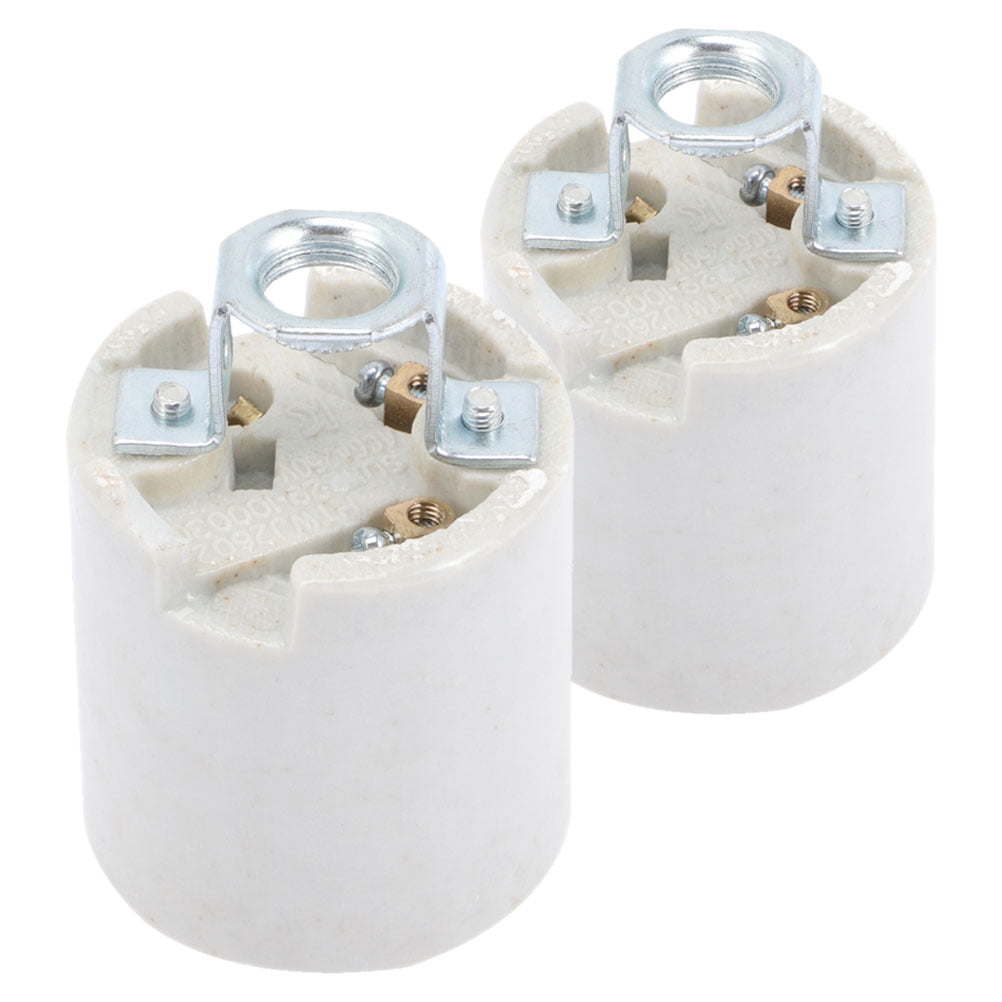 Raindrops 2PCS Lamp Sockets E26 Ceramic Light Bulb Holder Lamp Socket ...
